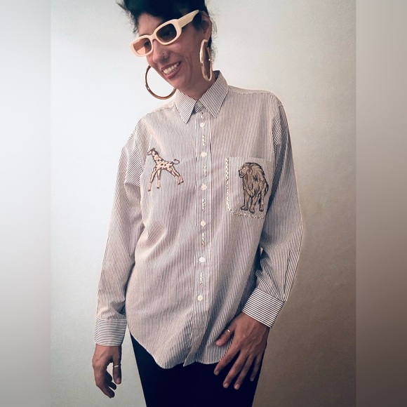 mili design | Tops | Mili Designs Womens Safari Theme With Gold Moon ...